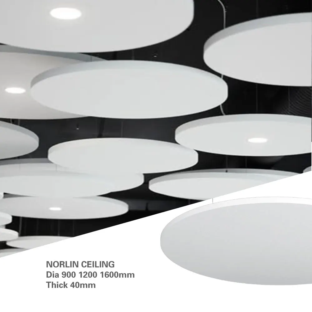 High Nrc 0.9 Hanging Acoustic Ceiling Baffles | Fiberglass Acoustic ...