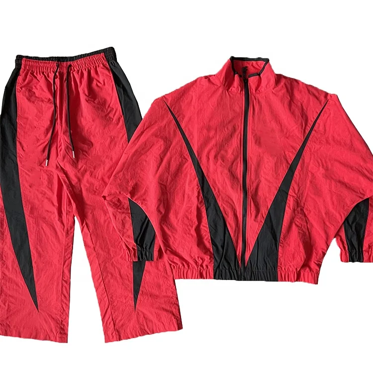 Finch Garment Oversized Tracksuit Nylon Reflective Windbreaker Jogging ...