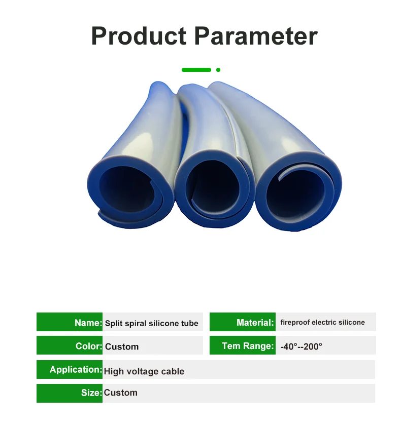Spiral Electric Silicone Rubber Hose Power Cold Shrink Silicone Tube ...