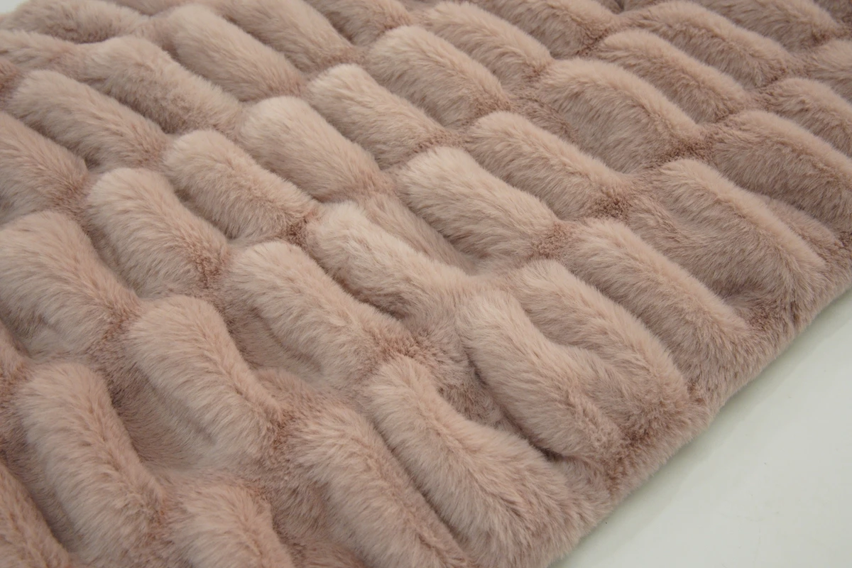 Colorful Warm Soft Long Pile Plush Polyester Spandex Artificial Long ...