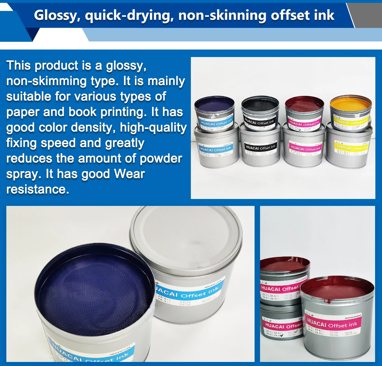 Toyo Quality CMYK Sheet Fed Offset Printing Ink - All Pantone Colors