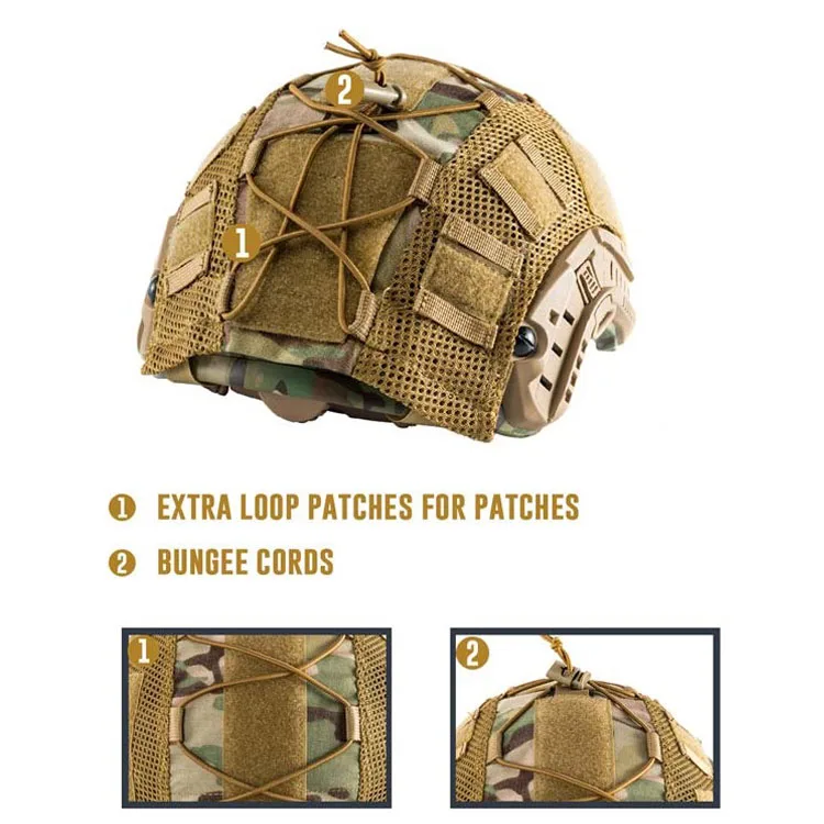 Customizable Helmet Covers for Tactical Outdoor Activities