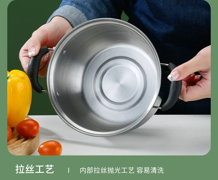 Black 10-Piece Stainless Steel Cookware Set for Multi-Function Cooking