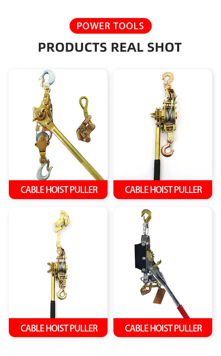 Long Pulling Winch Wire Rope Ratchet Come-along Cable Puller - Buy Come ...