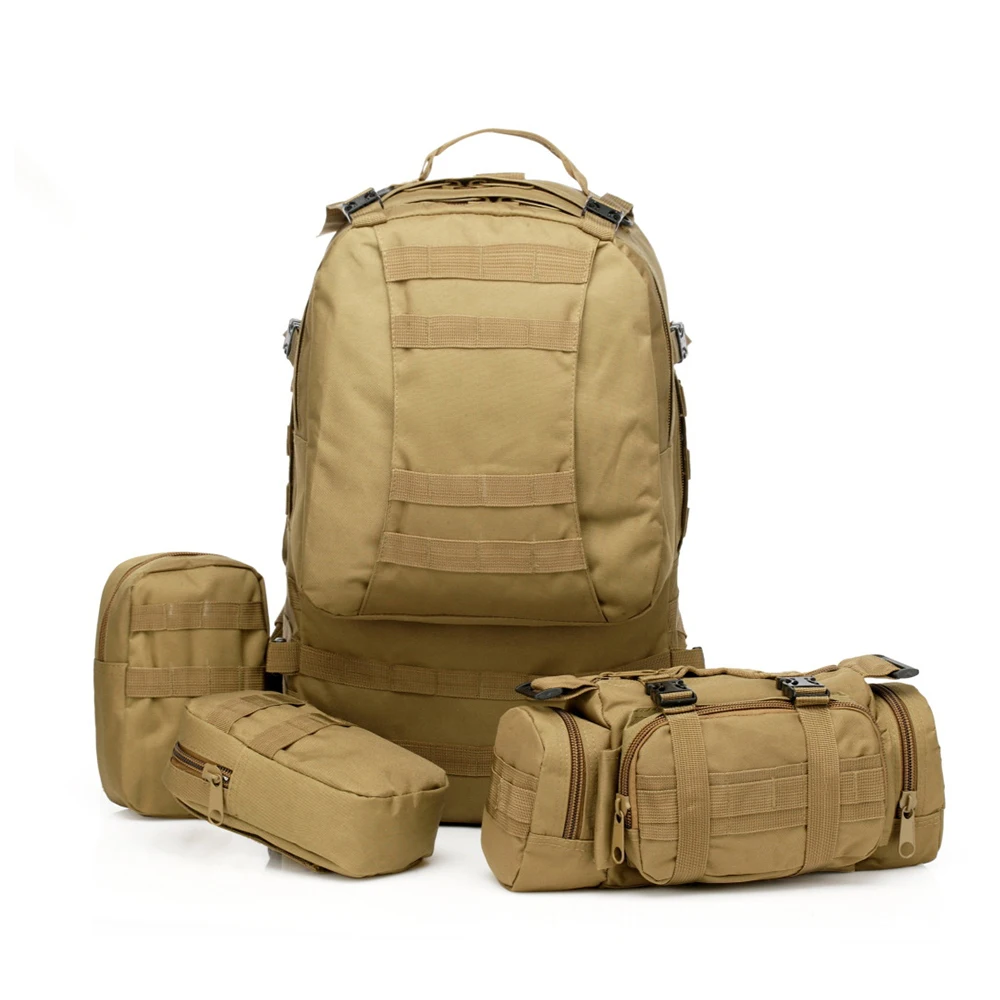 60l Tactical Gym Backpack Custom Logo 600d Polyester Travel Waterproof ...