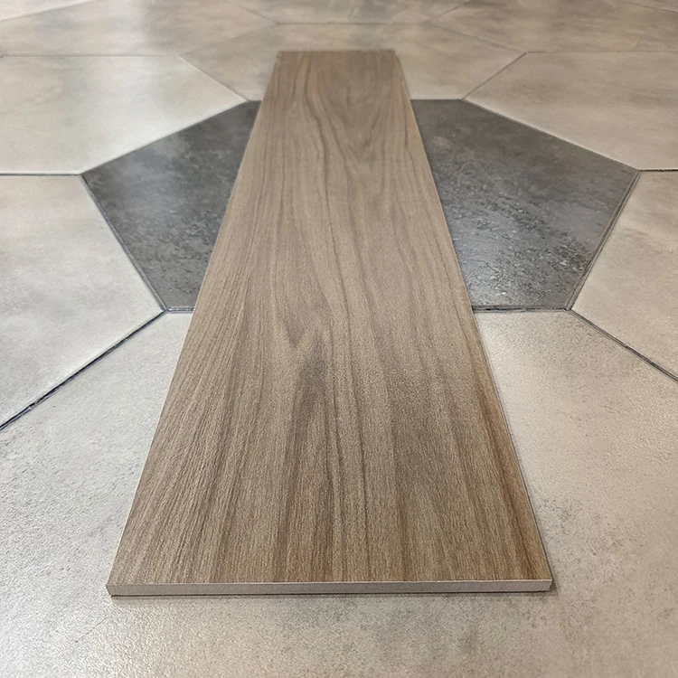 High Quality Wooden Tiles Matte Finish Porcelain Glazed Wood Look Ceramic Tiles Floor For ...
