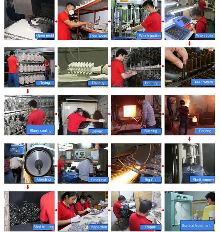 Custom Investment Steel 304 316 Precision Lost Wax Casting Parts With ...