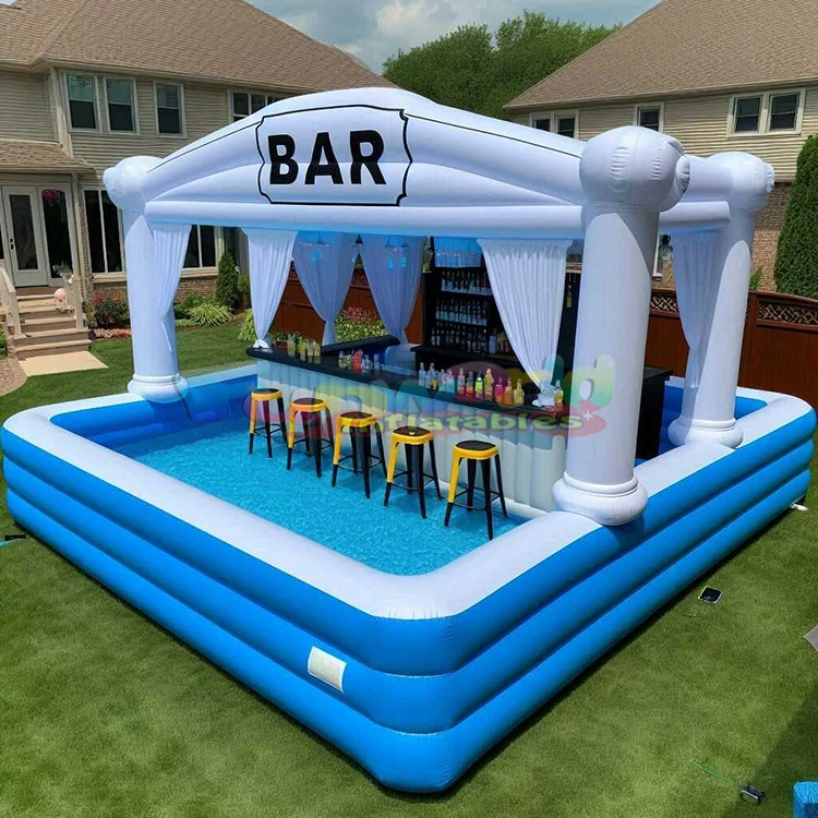 Funworld Commercial Party Swimming Beach Bars - Inflatable Pool Bar ...