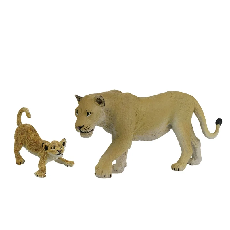 Realistic zoo animals plastic toy lioness model toy educational ...