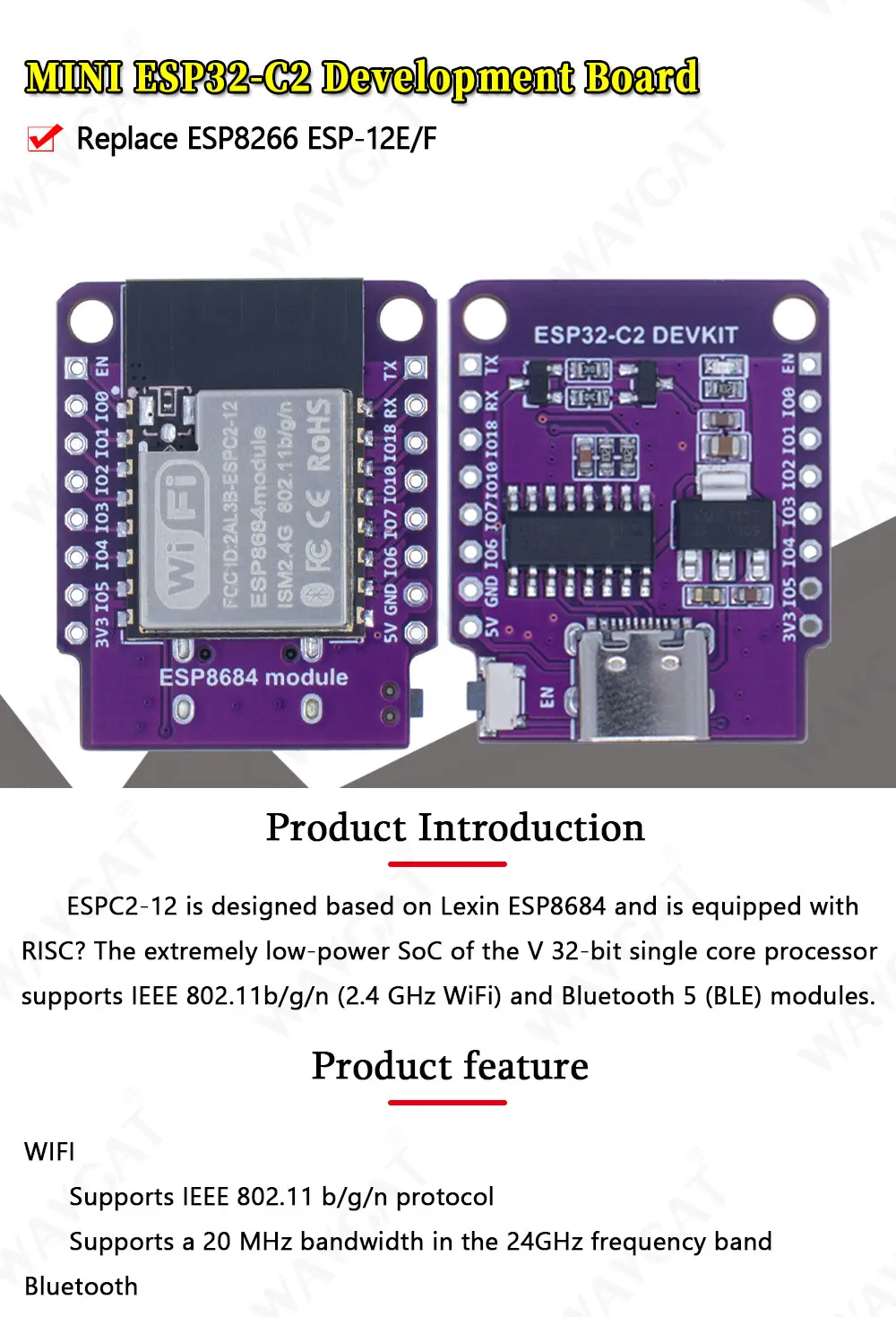 Wemos D1 Mini ESP8266 ESP32 ESP32-C2 Devkit for Arduino