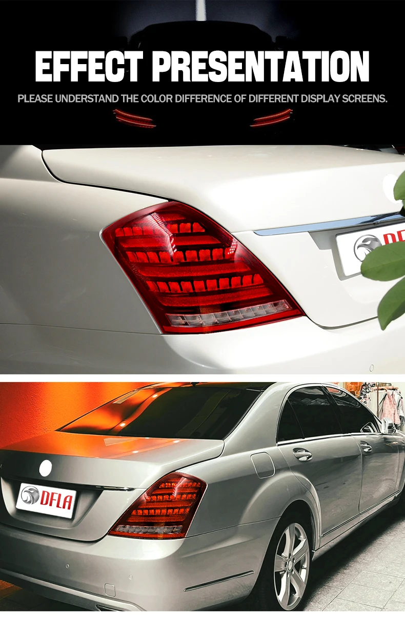 Modified LED Tail Light Streamer Turn Signal Running Light Maybach ...