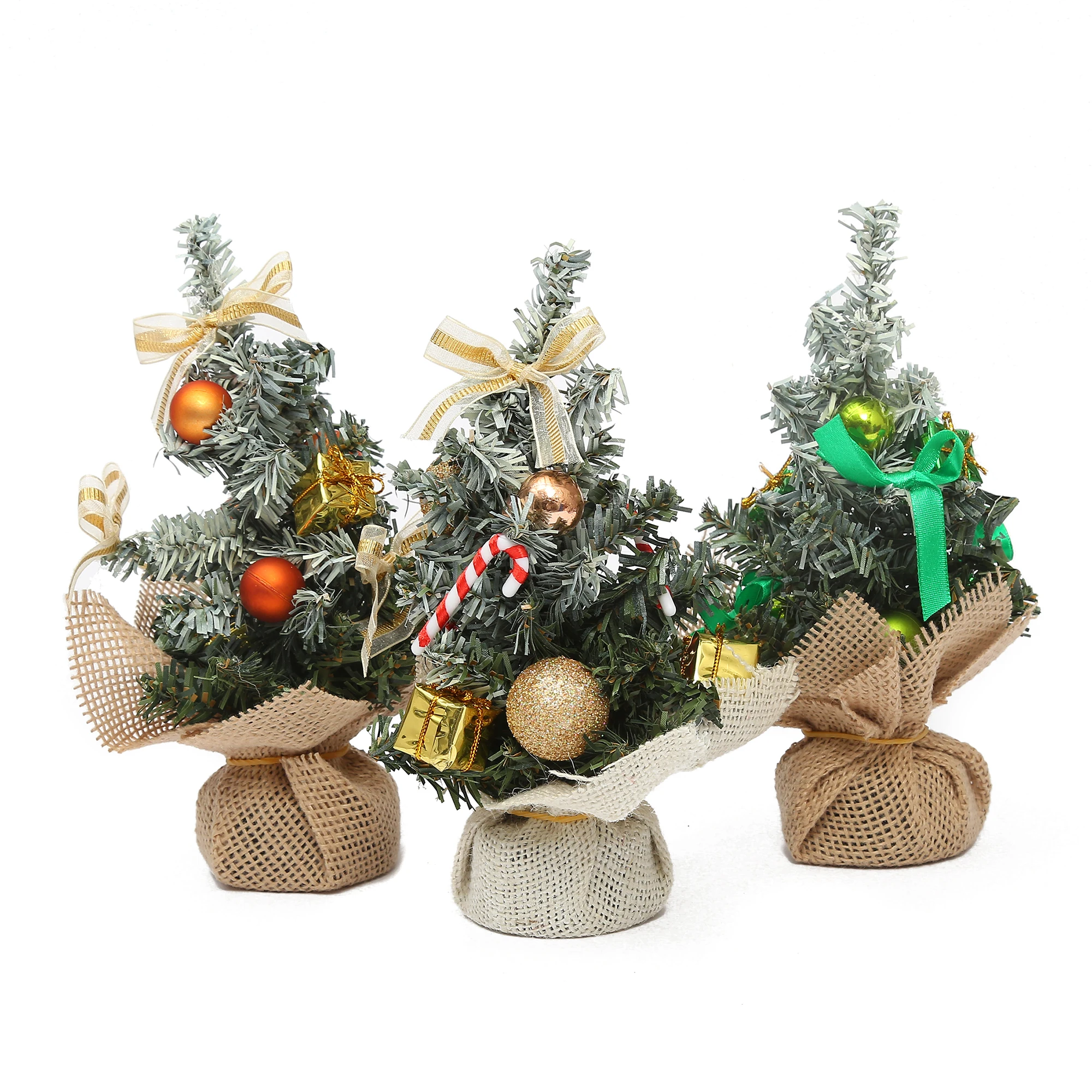 Yiwu 8 Inch New Design Mini Table Plastic Christmas Trees Desktop Home ...