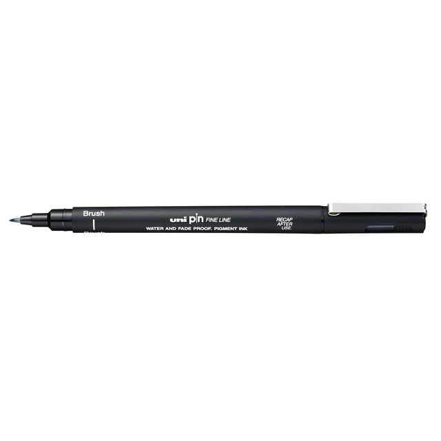 Uni Fine Liner Pen #4902778230824 0.03mm Black Uni Pin Brush Plastic ...