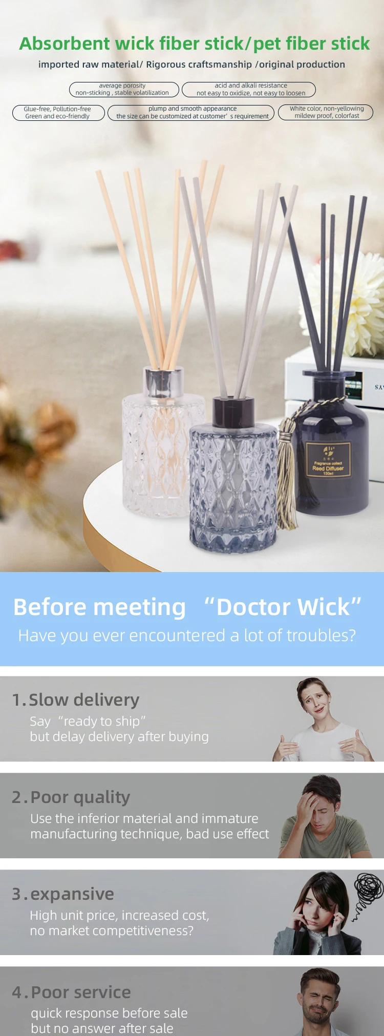 Doctor Wick - Eco-Friendly Air Freshener Purification Sticks