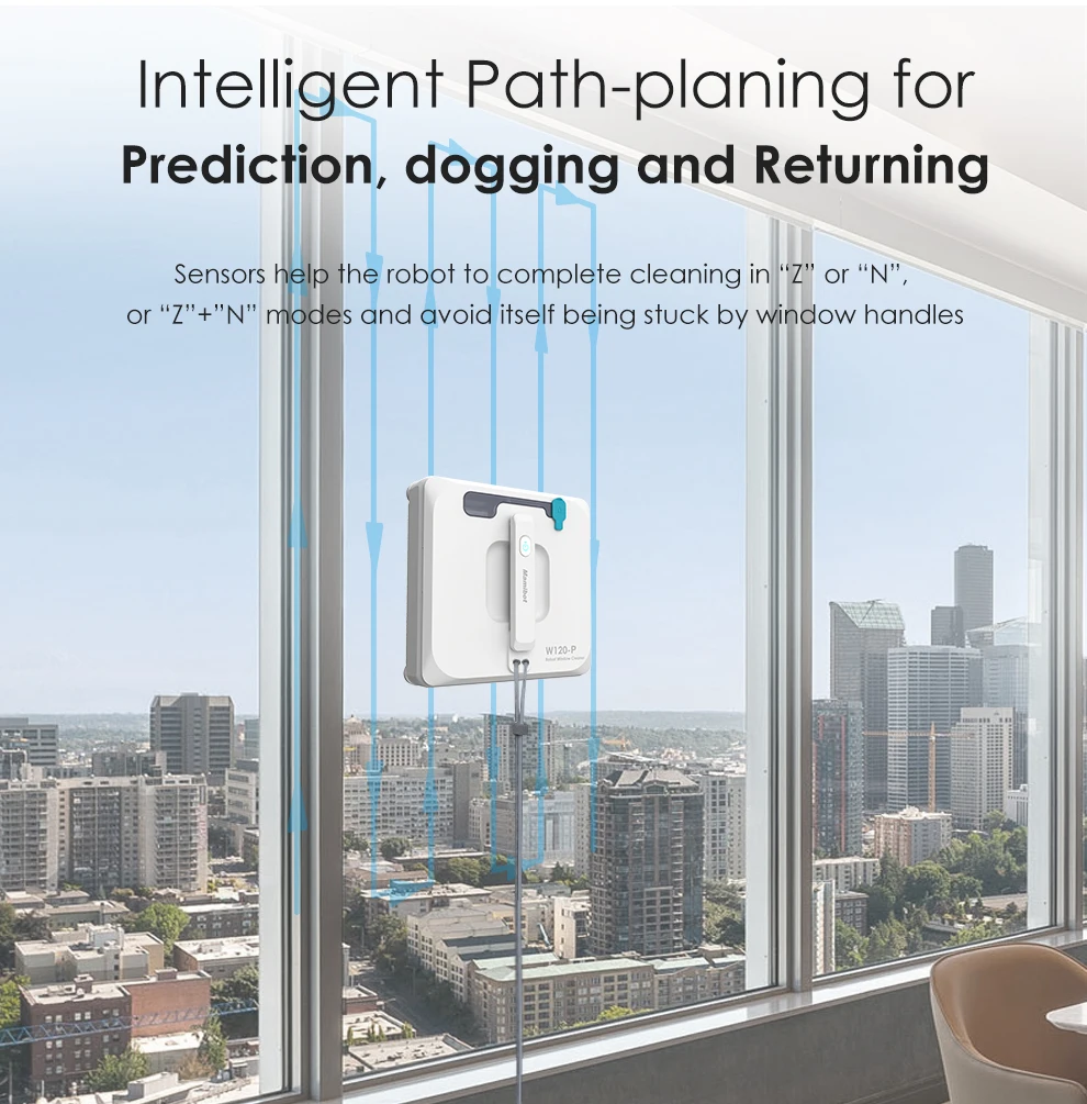 Mamibot Square Robot Window Cleaner W120-p Robotic Window Cleaner With ...