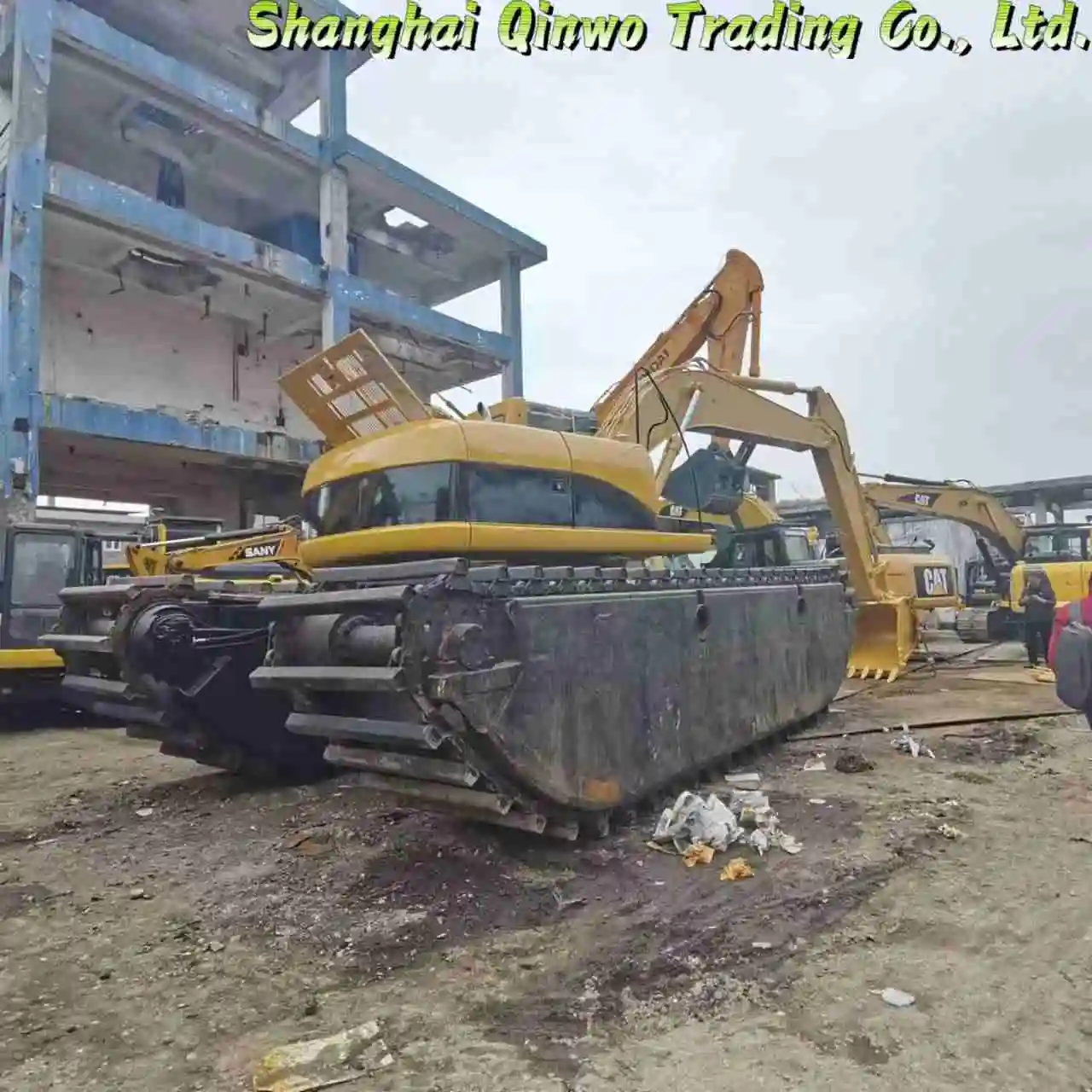 Used Caterpillar Cat 320c Amphibious Excavator 30 Ton Mini Dredge ...