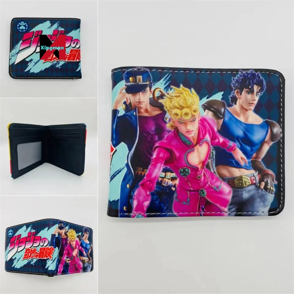 Anime Jojo Bizarre Adventure Kujo Jotaro Wallet Student Pu Leather Coin ...