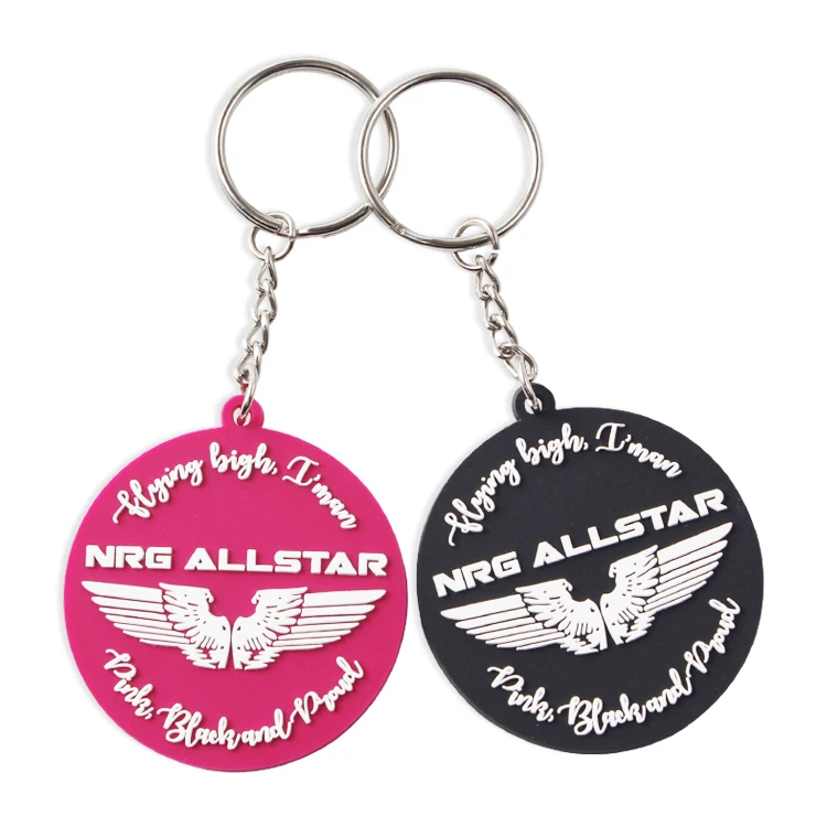 Manufacturer Custom Silicone Cute Letter 2d Pvc Key Chain Keyring Gift ...