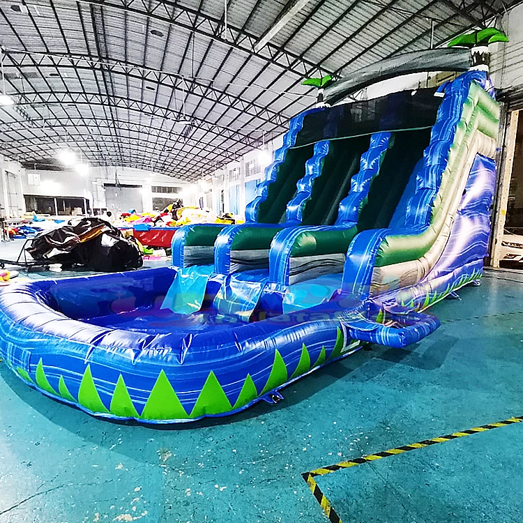 Commercial Tobogan Inflable Jumping Castle Waterslides