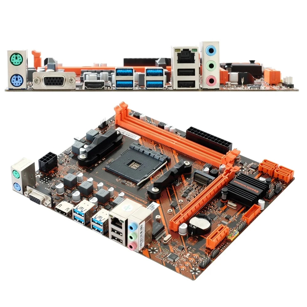 AM4 A320 B450 Desktop Motherboard with M.2 Socket 1331 DDR4 DIMM