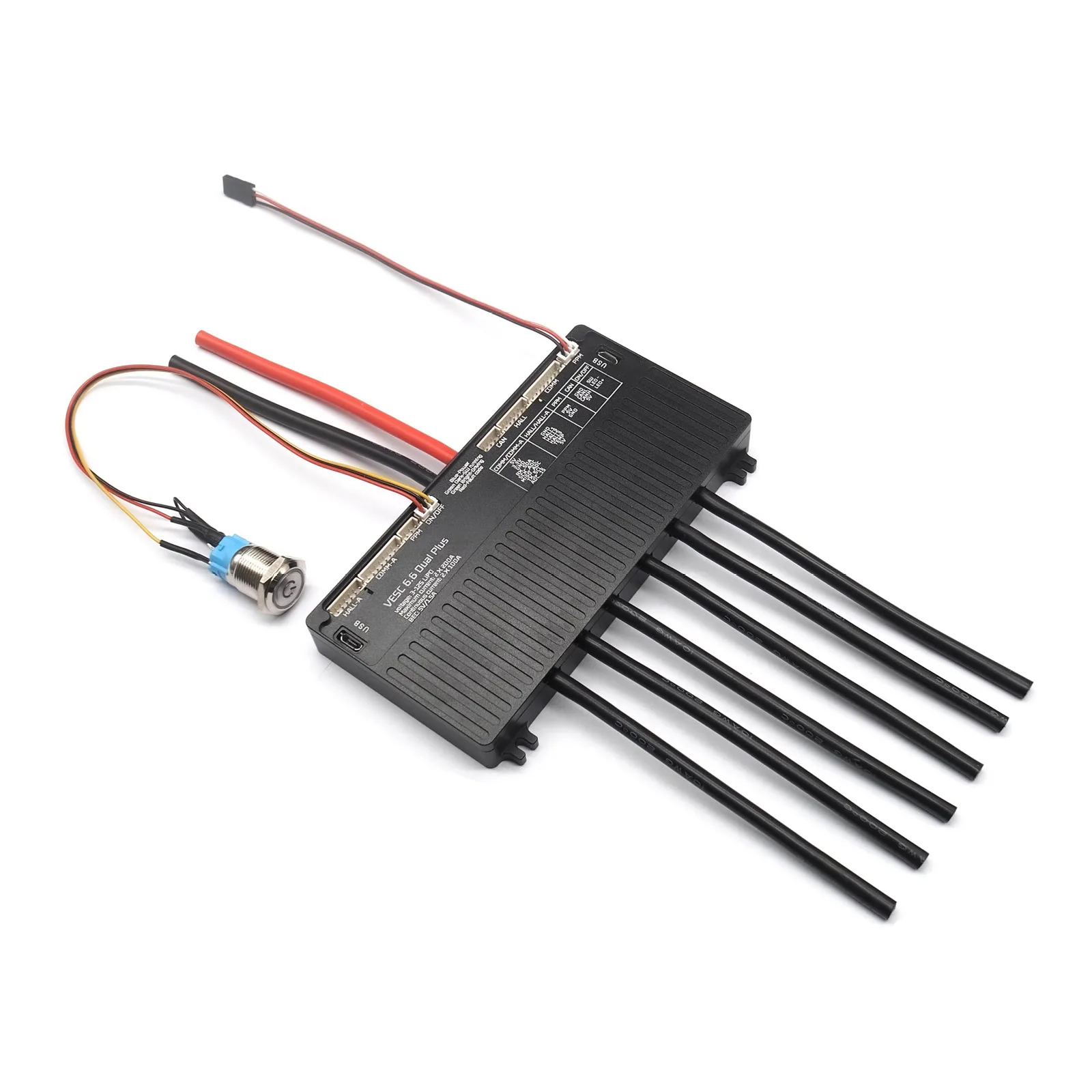 Freerchobby ESC 6.6 - 200A Dual Motor Controller for Skateboards & Go Karts