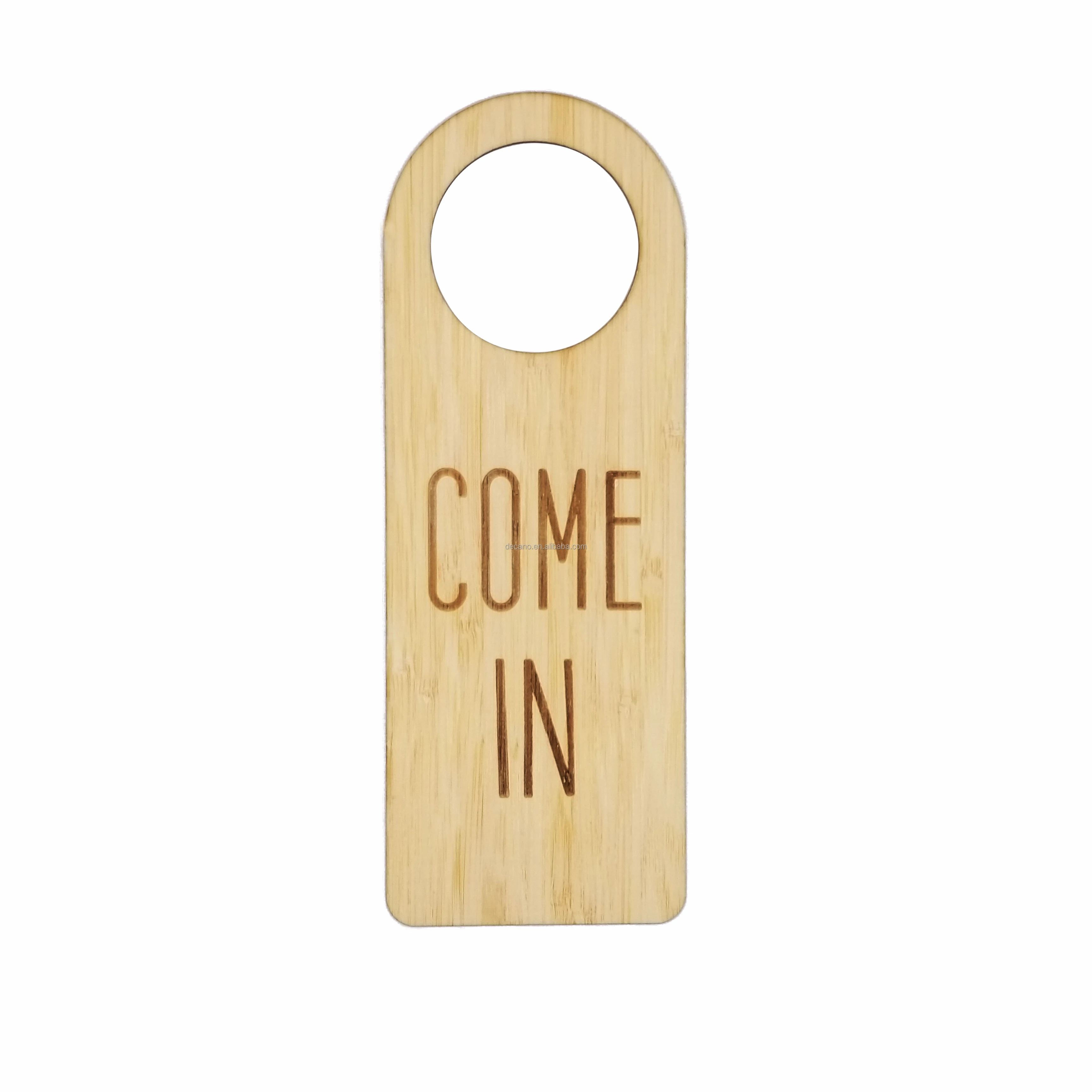 DND Signs Wood Door Hanger with Printing - Do Not Disturb