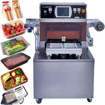 Zhejiang Ruibao Map Food Tray Sealer Packaging Machine Nitrogen Flush ...