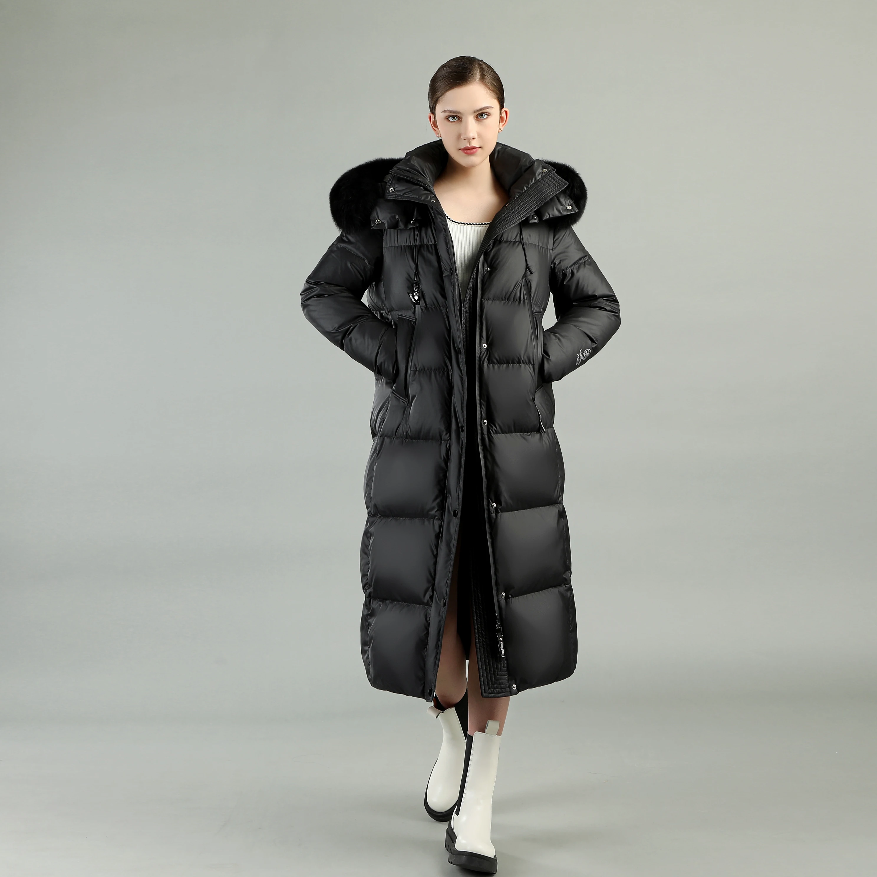 Women Fashion Short White Duck Down Jacket Female Winter White Duck Down Coat Jacket Women's ...