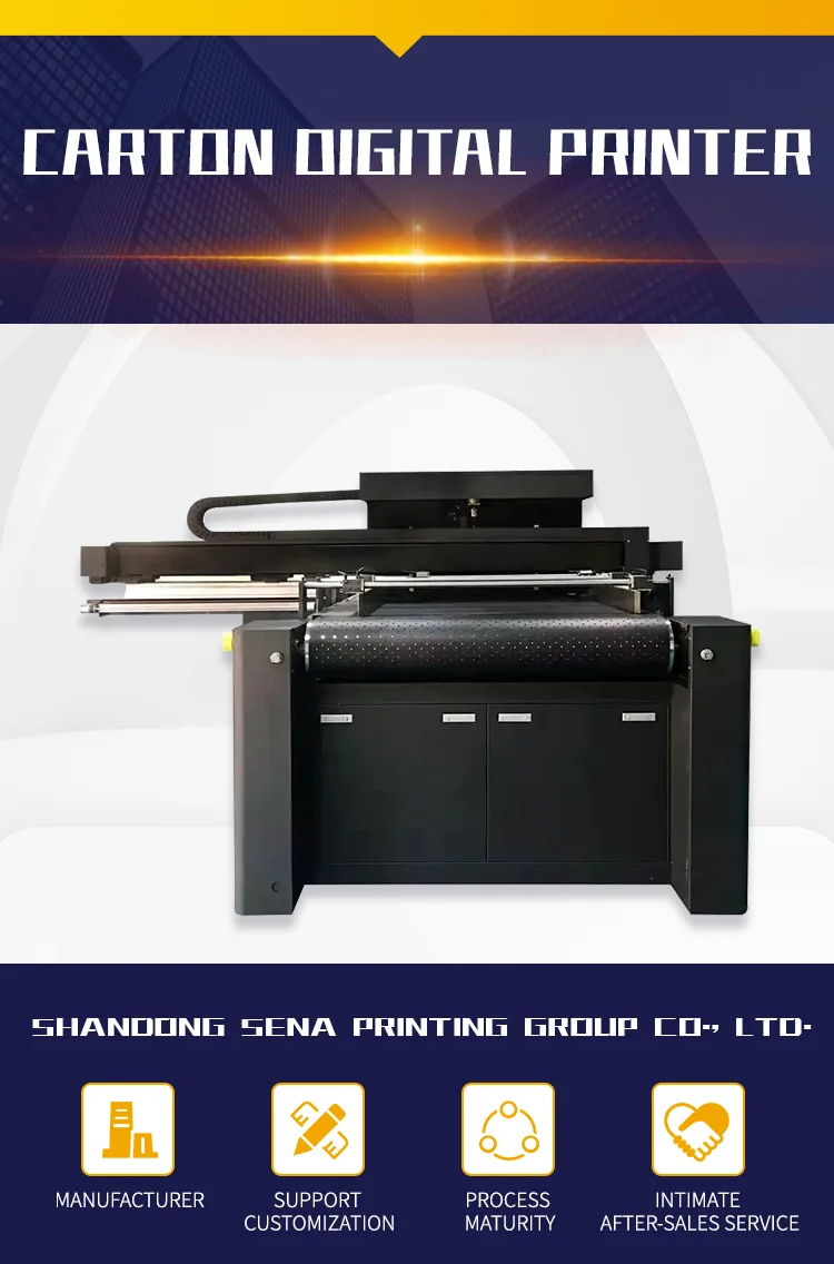 Sena One-button Carton Printer 4 Colors For Paper Bag Corrugated Carton ...