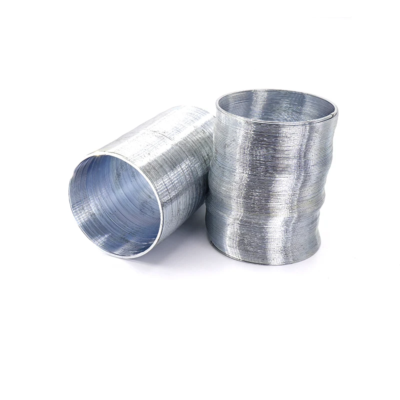 Custom Rainbow Kids Toy Metal Spring Ring Big Walking Slinkys Coil ...