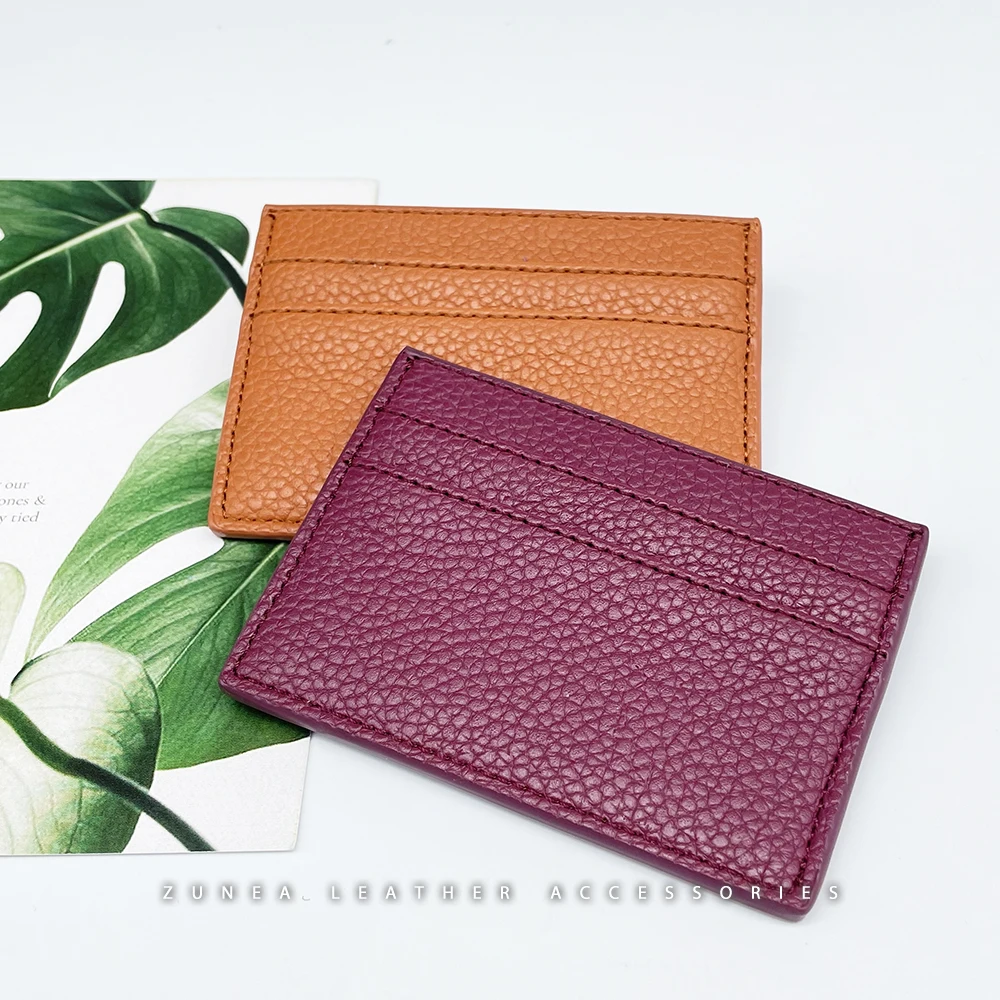 Customized Personalized Credit Card Holder - PU Leather