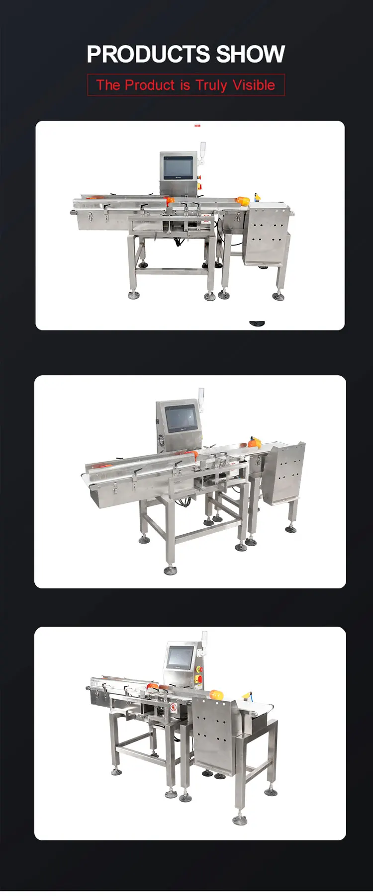 High Speed Check Weigher Machine Weighing Scales Accuracy Checkweigher Automatic Check Weigher ...