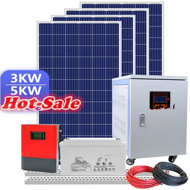Solar Panels 5000w System 5kva Complete home mini Solar System Price ...