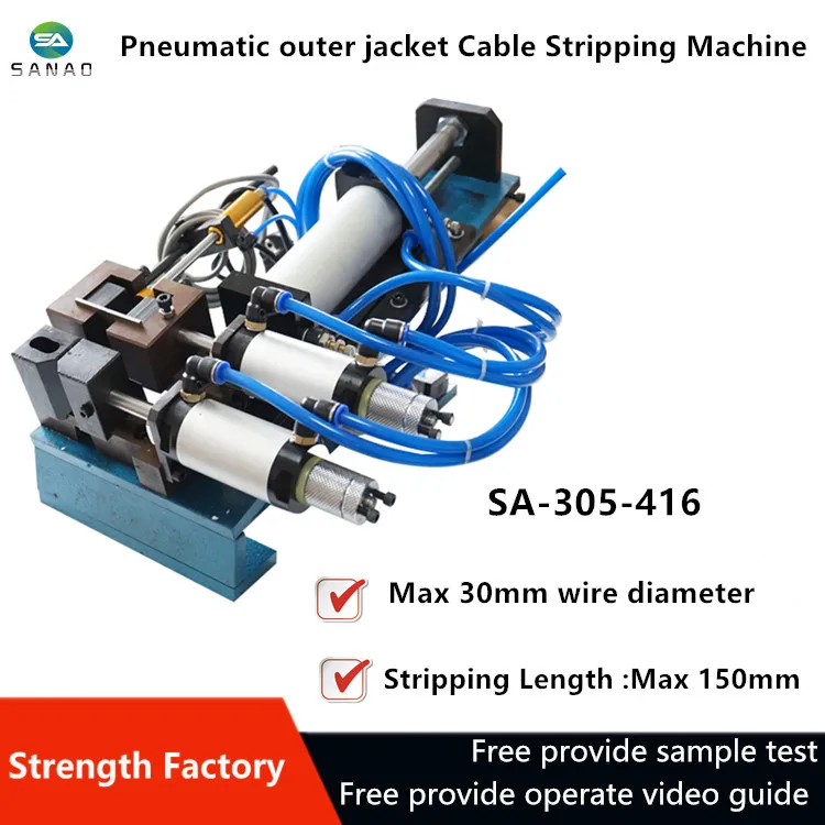 SA-310 Pneumatic Cable Wire Stripping Machine / Cable Stripping Machine ...