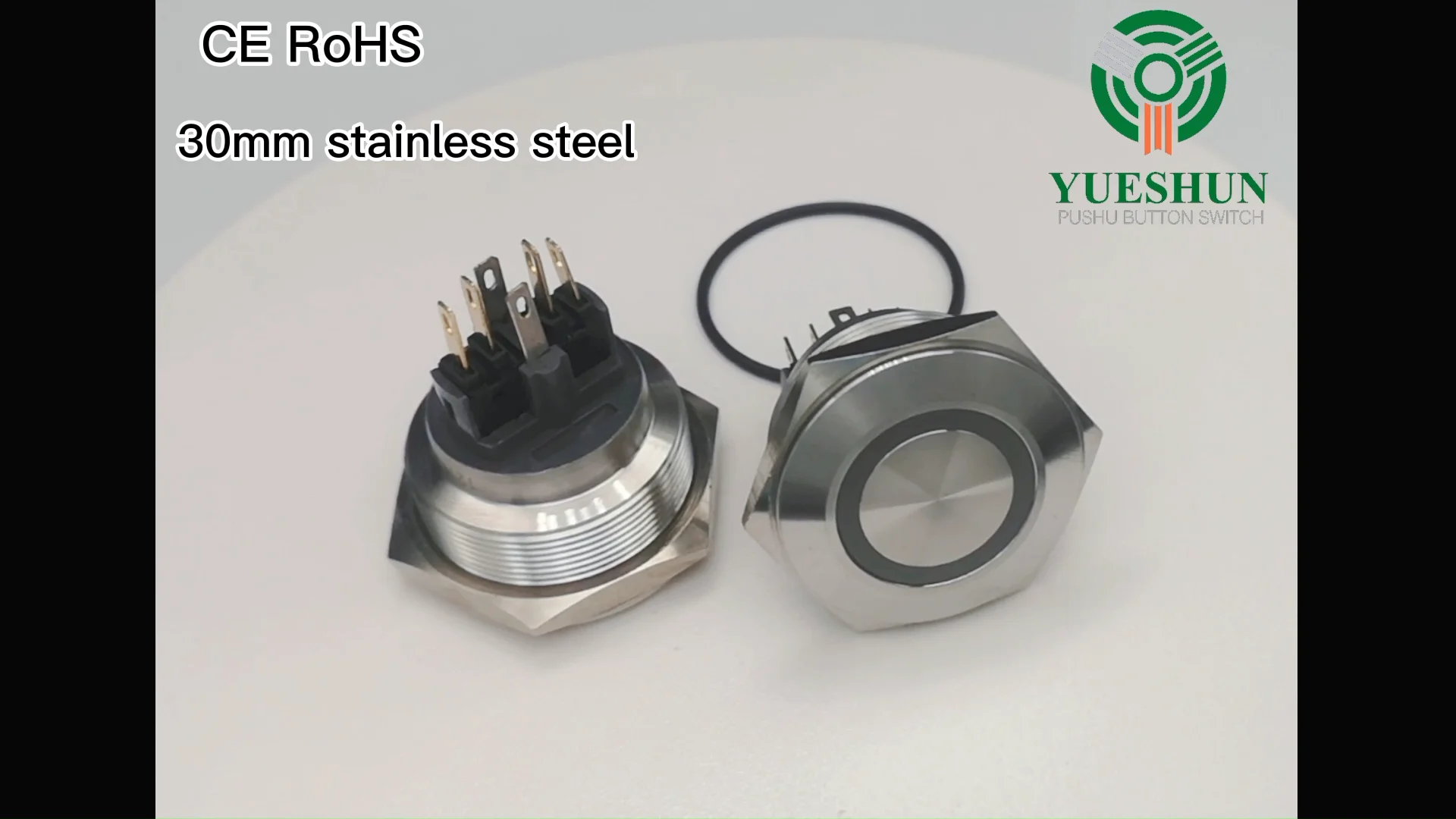 22mm Pin Terminal Push Button Locked No Nc Switch With Red Yellow Green ...