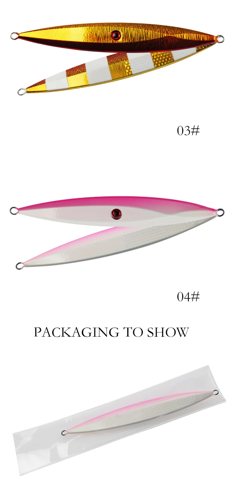 Deepliner Jigging Glow In The Dark Laser Coating Slow Fall Trolling ...