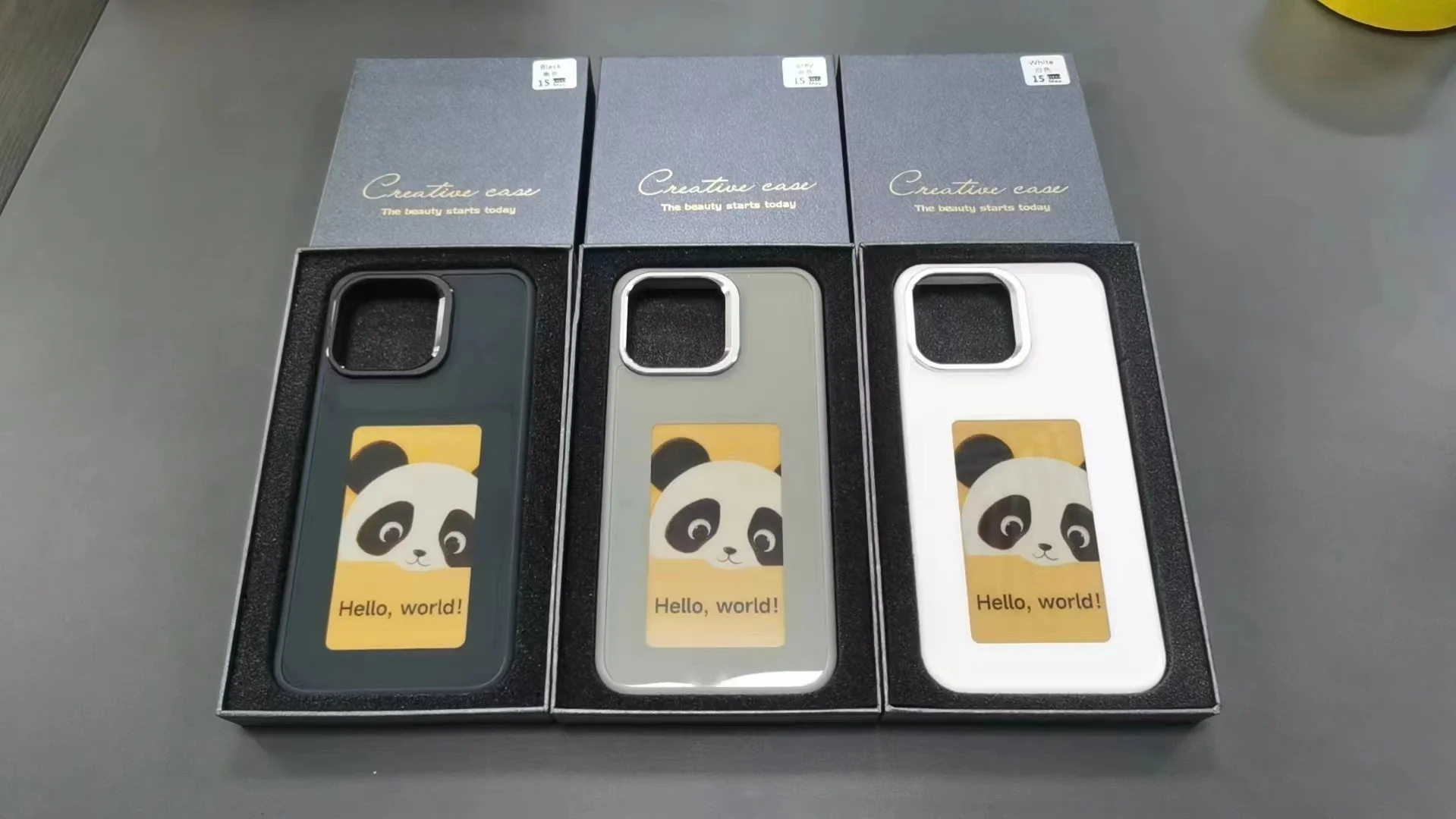 2024 DIY Pattern NFC Smart Display E Ink 4 Colors Screen Phone Covers ...
