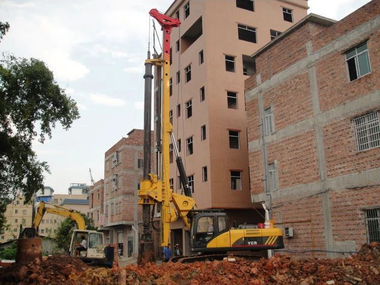 Micropile Drilling Rig 40m Rock Piling Driver Rig Rotary Hammer ...