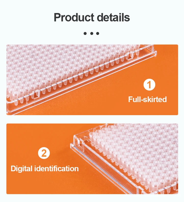 384 Well 40ul Clear Full Skirt Pcr Plate Compound Library Rna Extraction - Buy 364 Well Pcr ...