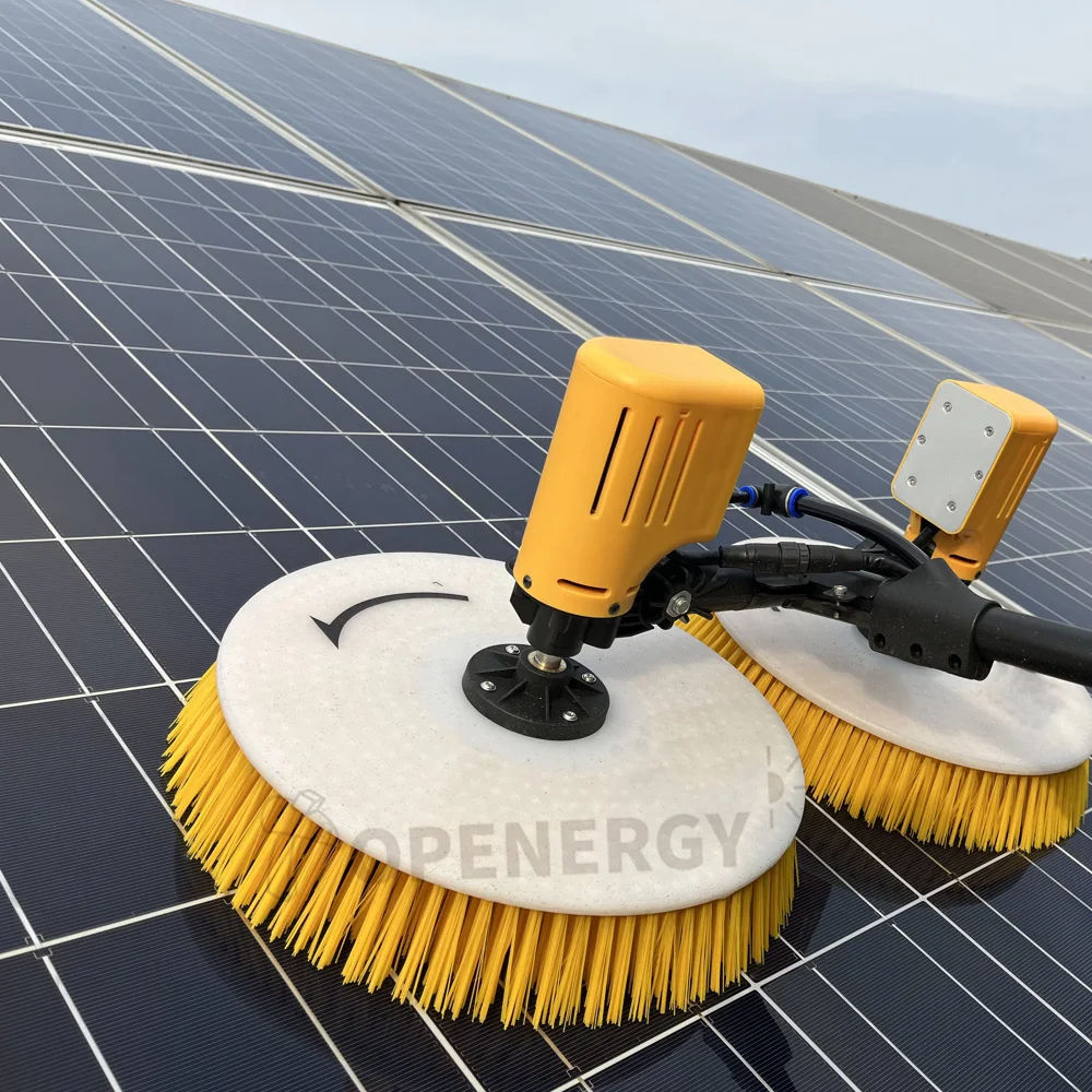 Self Cleaning Solar Panel Pv Module Brush System Photovoltaic Cleaning ...