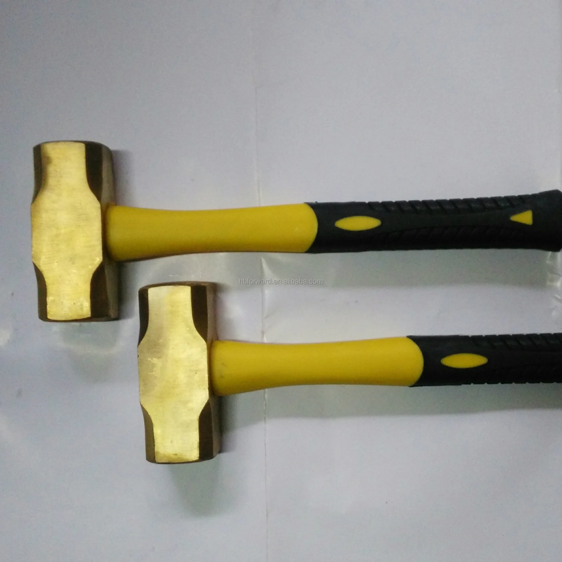 Wooden Handle Non - Sparking Copper Brass Cylindrical Hammer for Use in ...