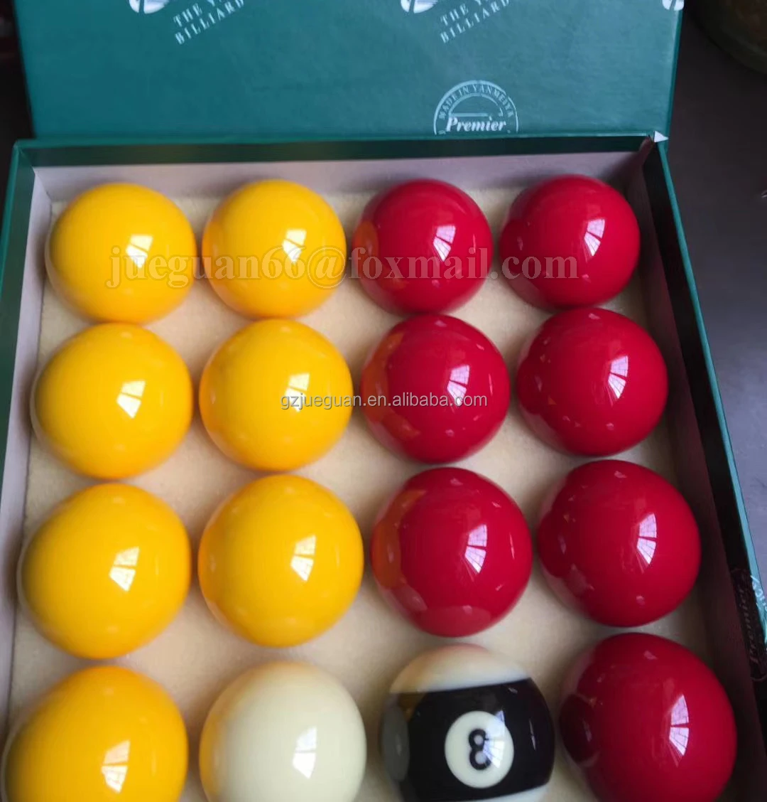 Full Size UK Regulation Pool Balls - 16pcs Complete Set