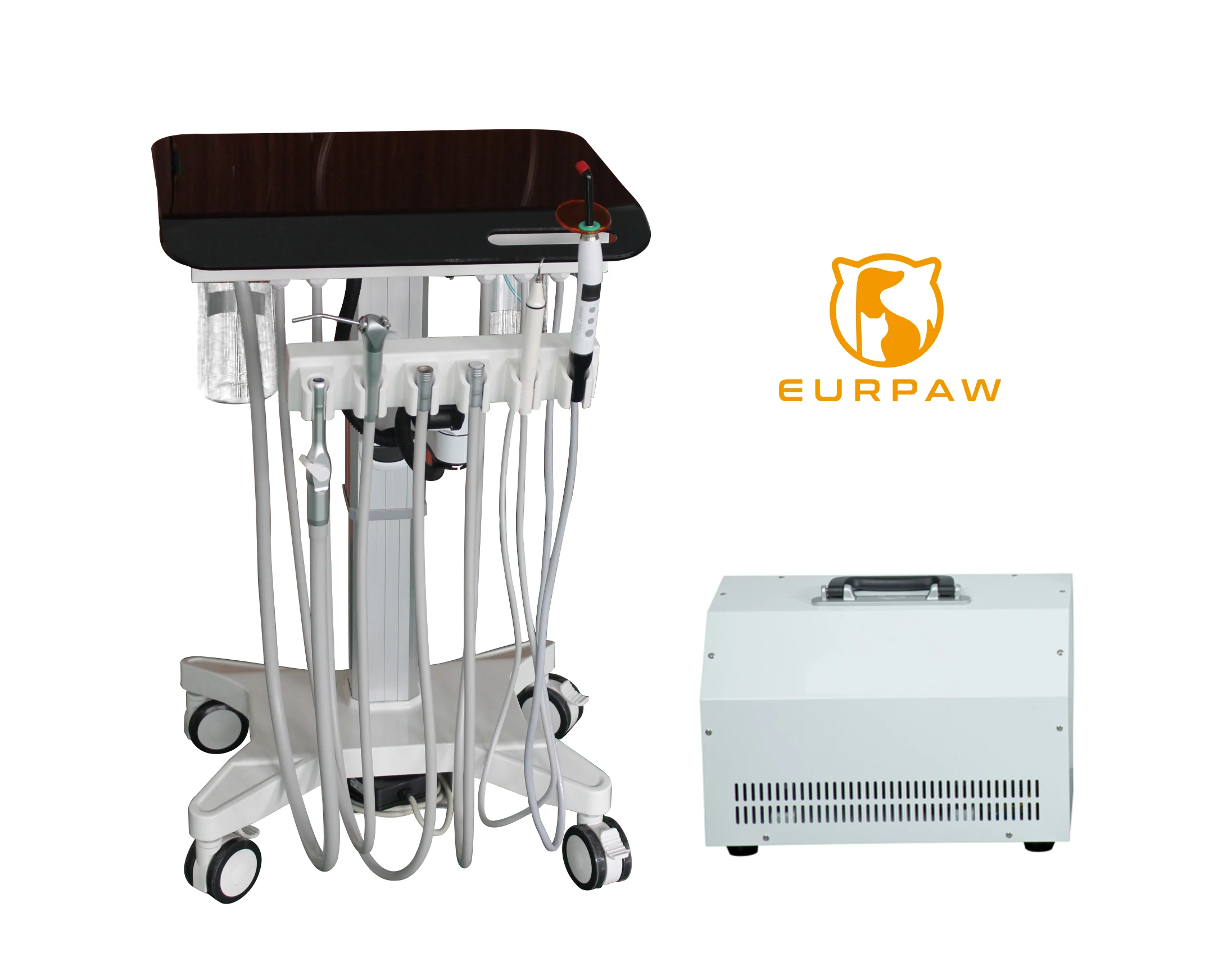 Eurpet Veterinary Equipment Portable Mobile Dental Unit Cart Dental ...