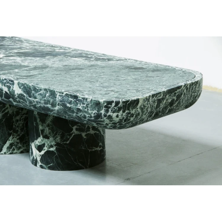 Verde Alpi Marble Coffee Table - Stylish & Customizable