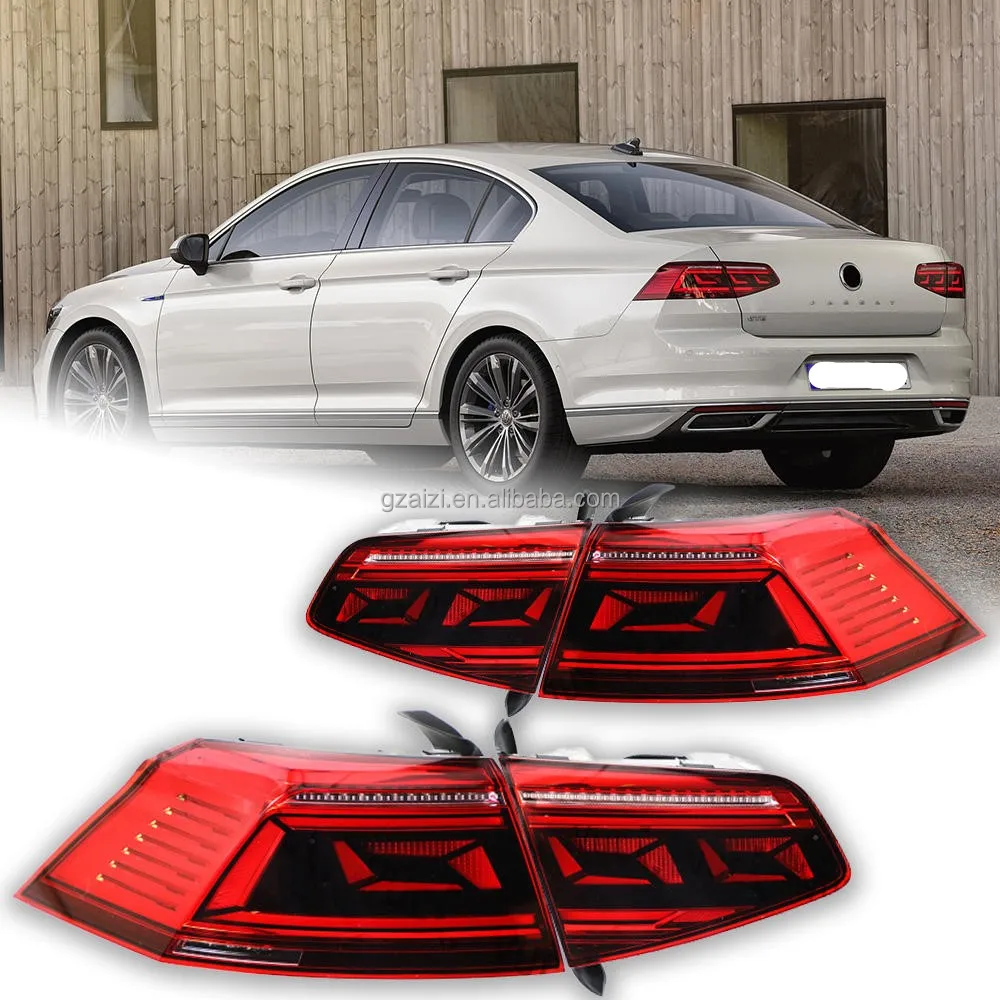 Car Lights for VW Passat B8 Led Tail Lamp 2016-2019 Dynamic Signal Tail ...