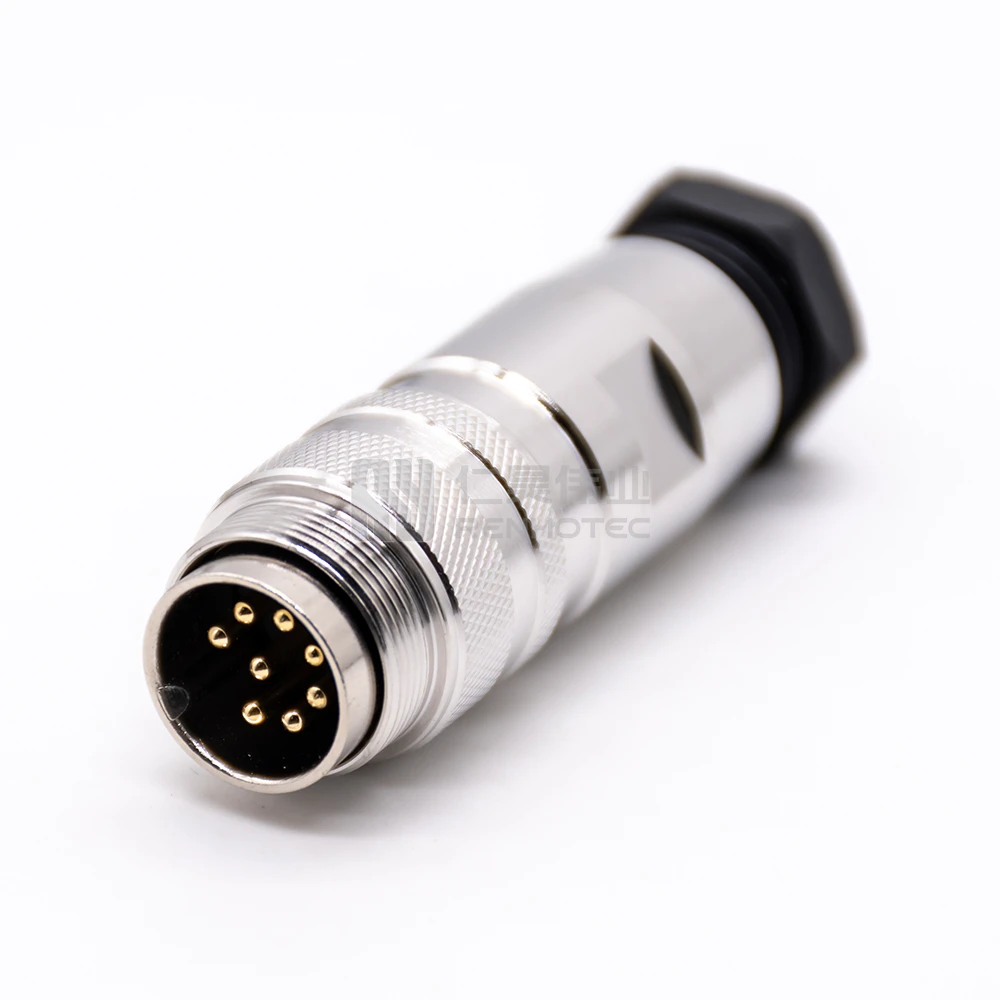 Aisg 8 Pin Connector Male 8p Metal Plug For Cable Plastic Pg - Buy Aisg ...