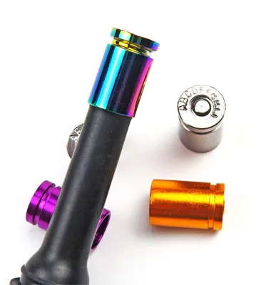 Metal Aluminum Air Tire Caps Dust-proof Covers Bullet Tire Valve Caps ...
