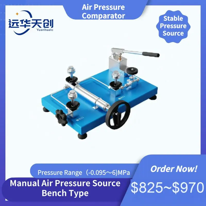 YH120TW Bench Type Manual Air Pressure Calibraion Hand Pump Lab ...