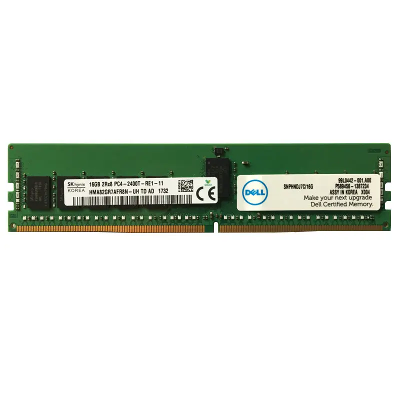 Dell Server Workstation Memory 8g/16g/32g/64g Ddr4 Recc 2133/2666/2933 ...