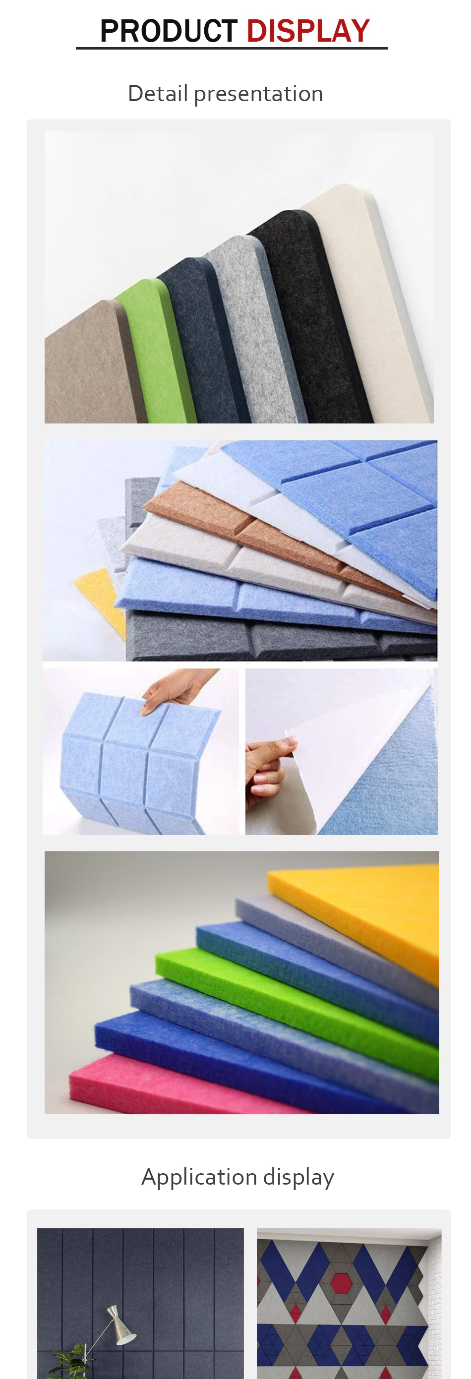 24mm High Density Light Grey Charcoal Sound Absorption Panels